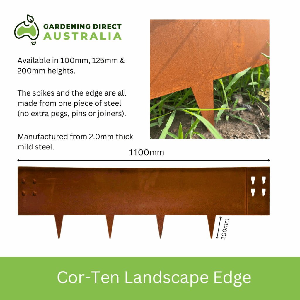 Cor-Ten Landscape Edge – Gardening Direct Australia